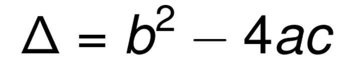 O que é: Delta (Discriminante em Equações Quadráticas)